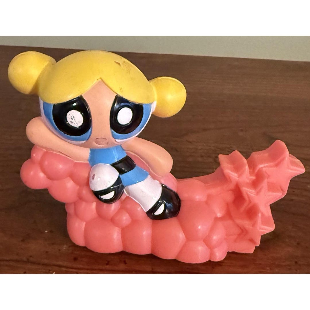 Collectible Powerpuff Girls Burger King 2002 Action Figure Bubbles ...