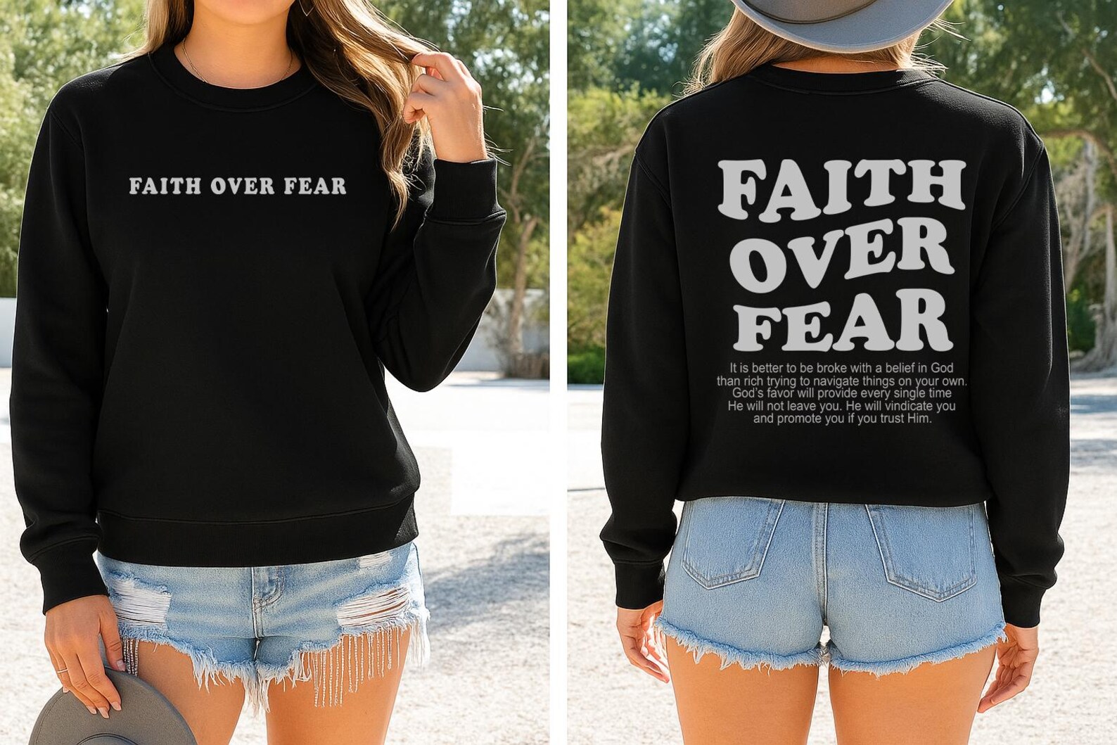 Jesus Faith Over Fear Png-christian Inspirational Quote Design Png-god ...