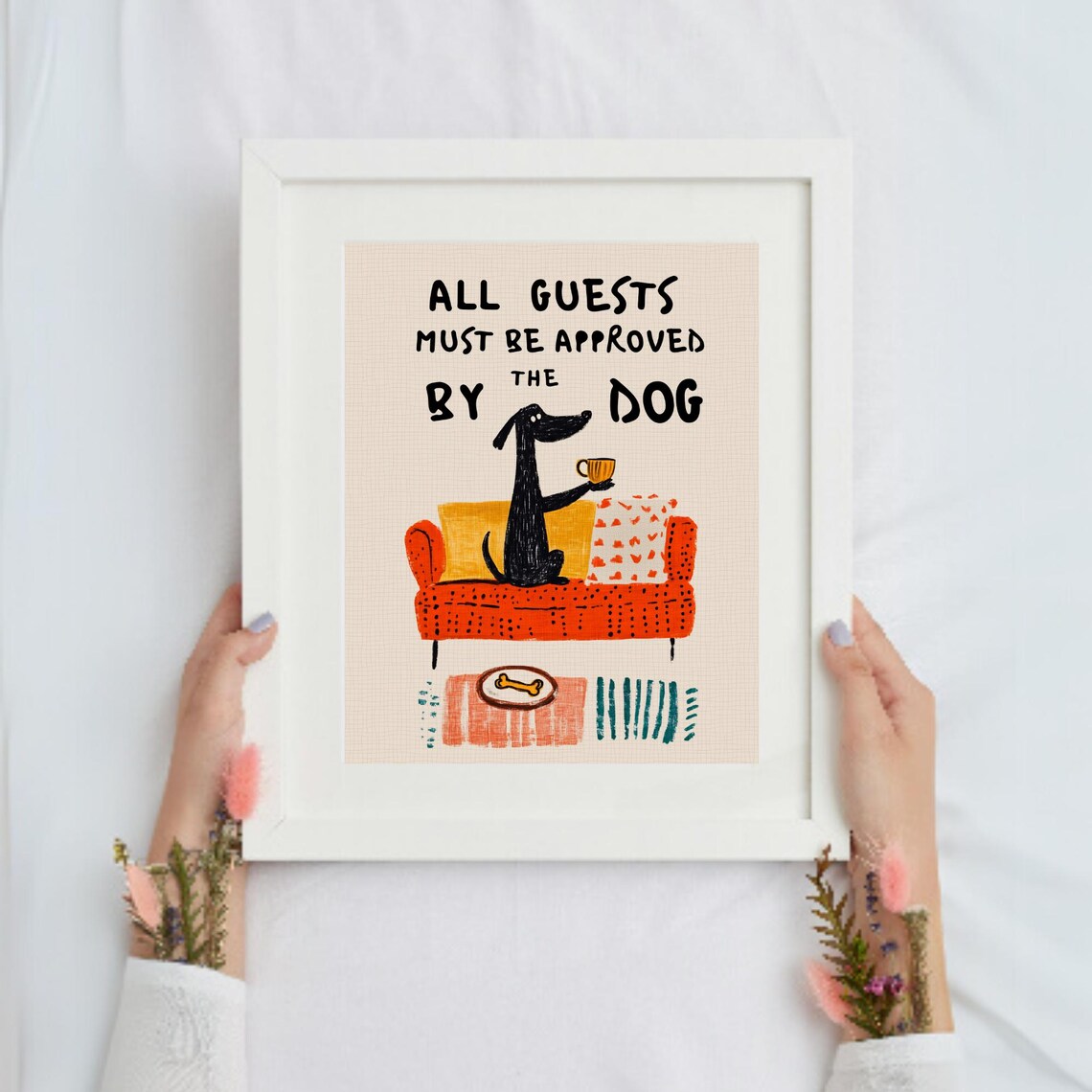 Funny Dog Print Minimalist Home Decor Dog Owner Gift Puppy Poster ...