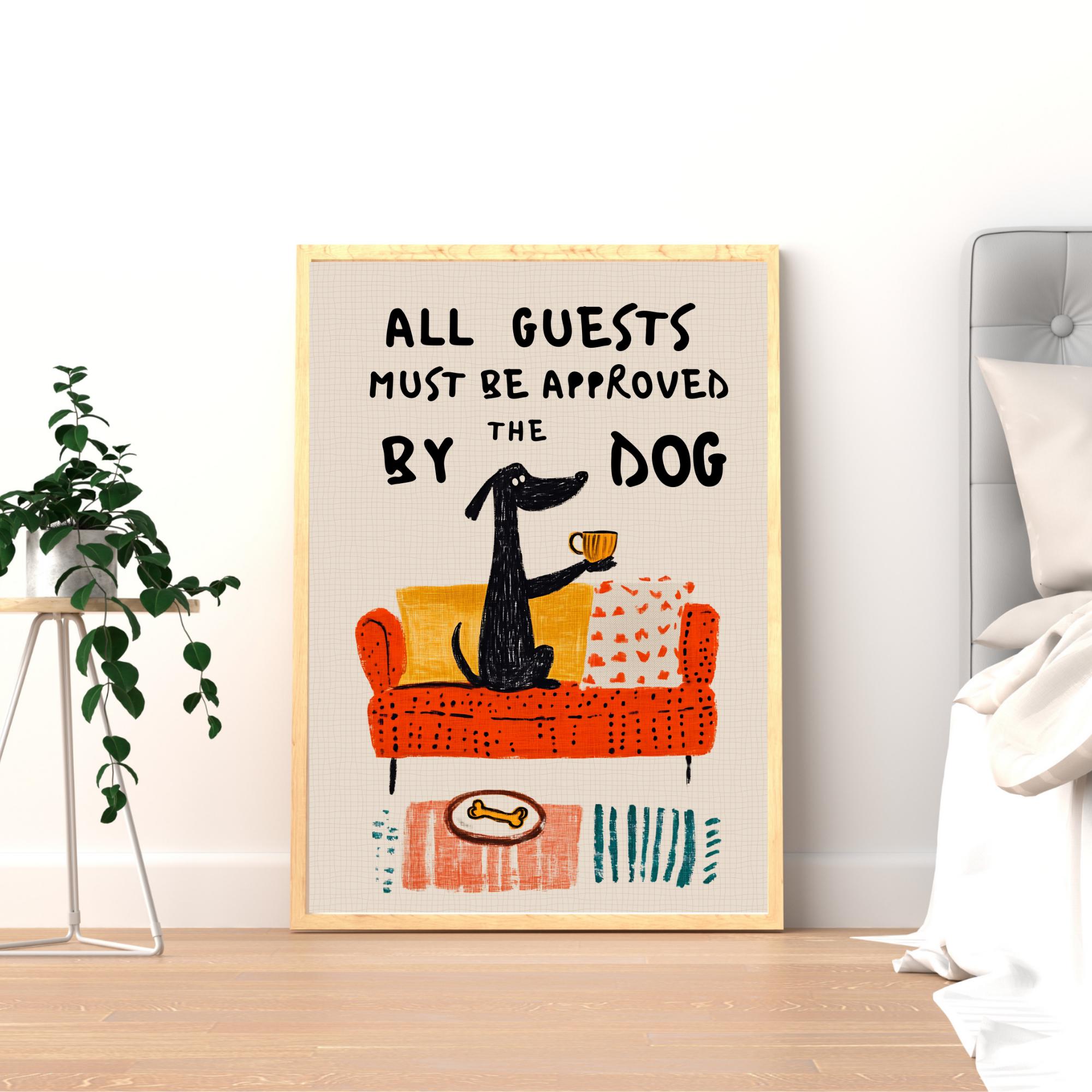 Funny Dog Print Minimalist Home Decor Dog Owner Gift Puppy Poster ...