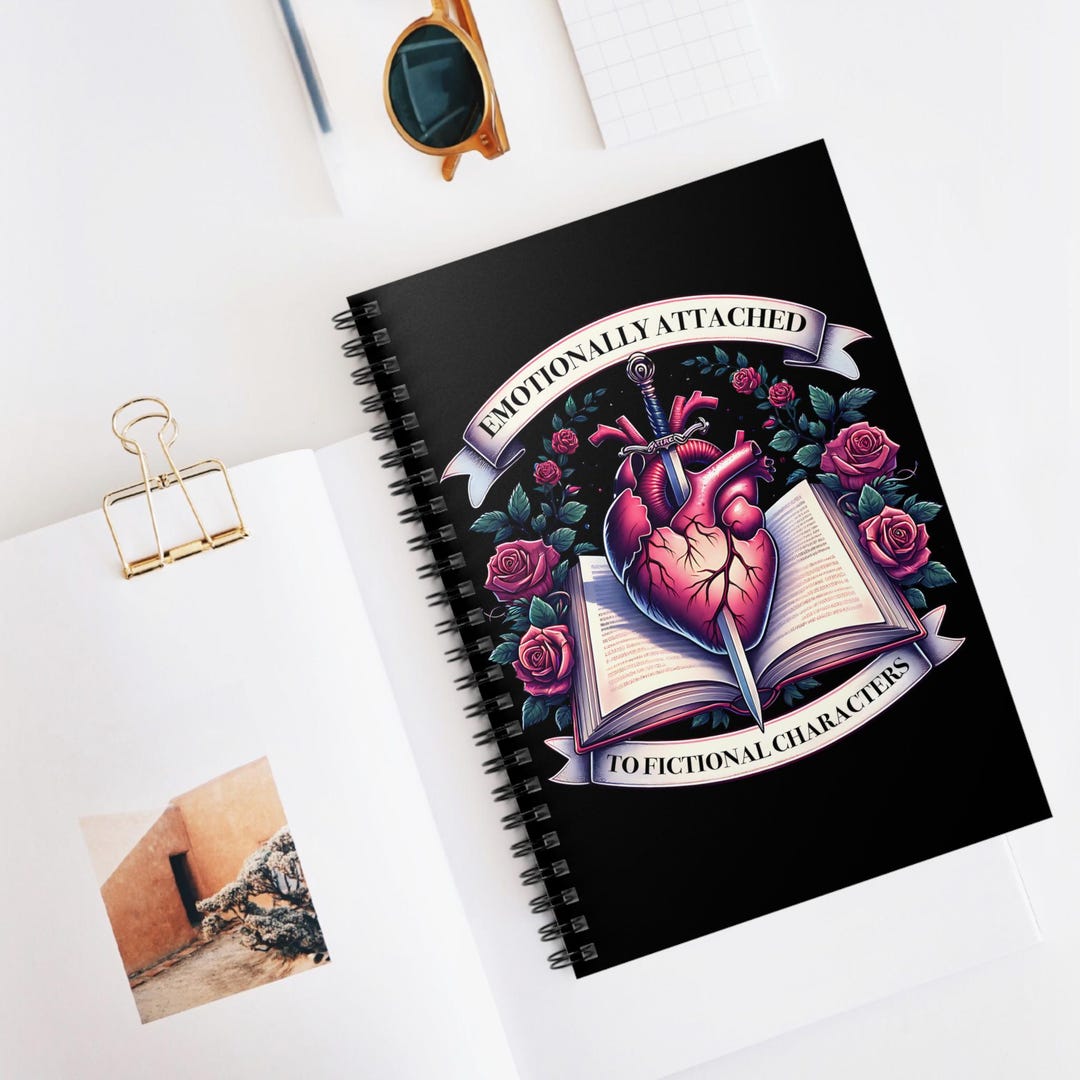 Emotional Attachment Spiral Notebook - Perfect Gift for Book Lovers ...