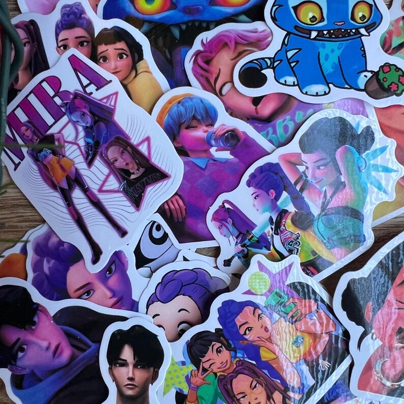 Mystery Stickers, Color Themed, Kpop Demon Hunter, Laptop Stickers ...