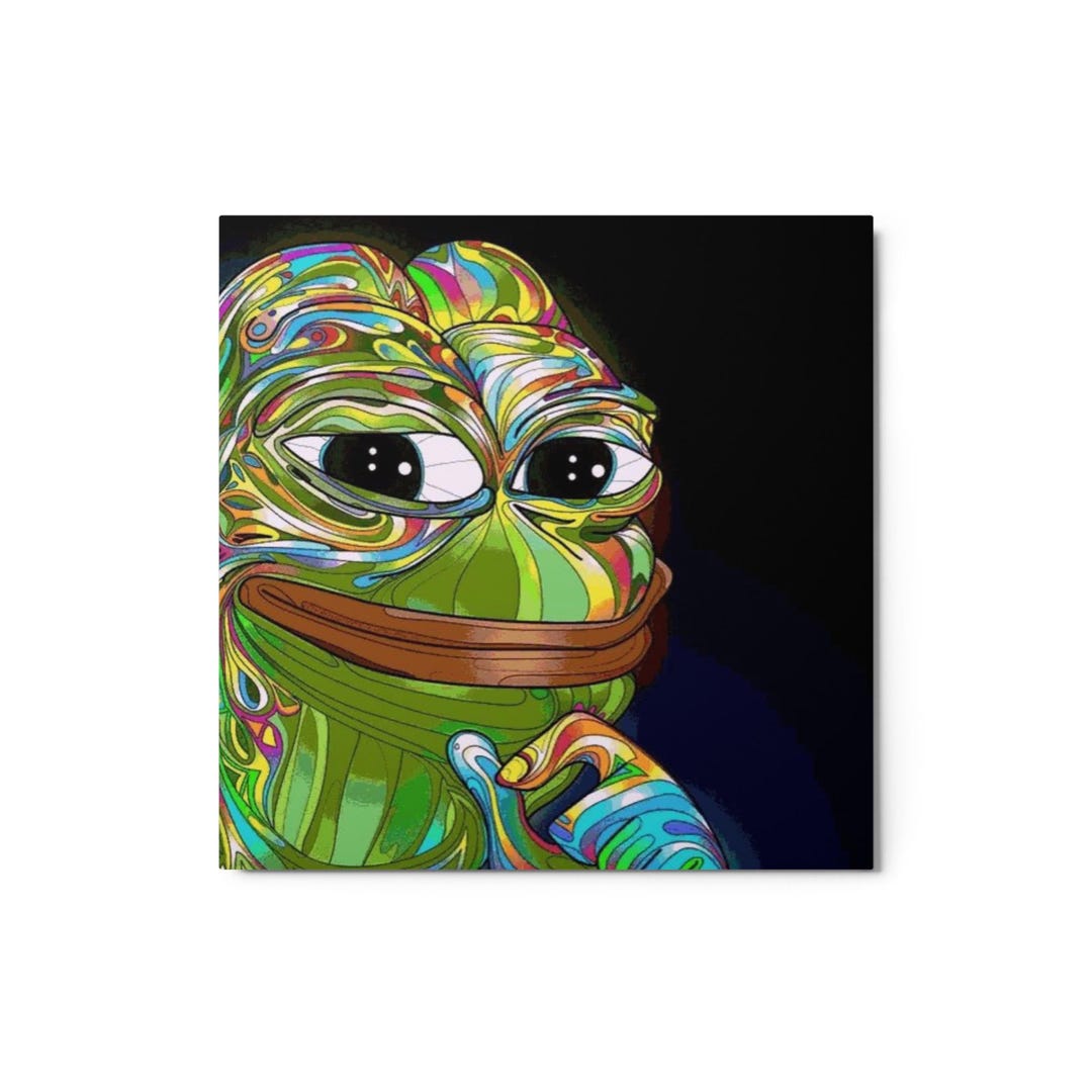 Rare Psychedelic Pepe Metal Print - 1 of 1 Collector’s Edition - Etsy
