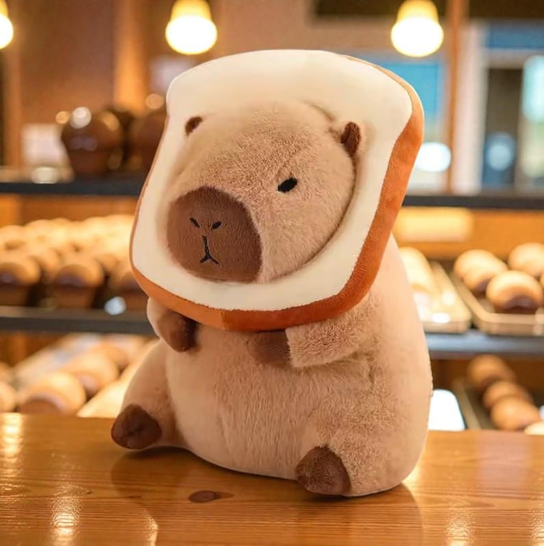 Kawaii Capybara Plush Toy 23cm | Cute Anime Capybara Doll | Bread ...