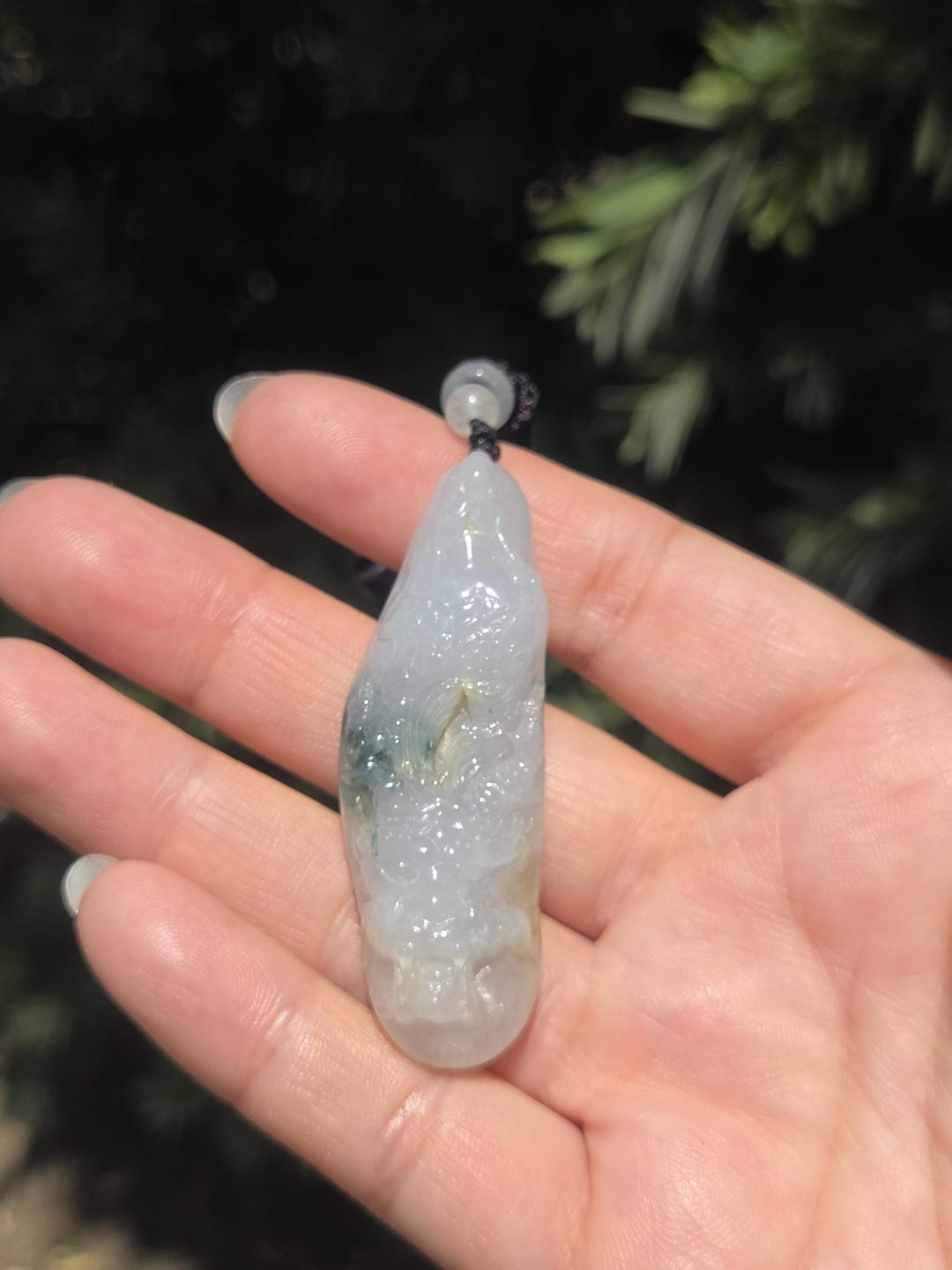 ONE OF A KIND Natural Burmese Jadeite Dragon Pendant Icy Type A Jade ...