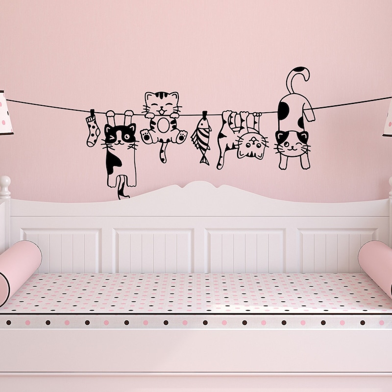 Cat Wall Decal - Etsy