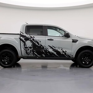 Truck Skull Decal Graphic Sticker. Mud Splash Skull Design for Tacoma ...