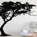 Large Tree Wall Decal Hanging Leaning Tree Sticker Bedroom Tree Decal ...