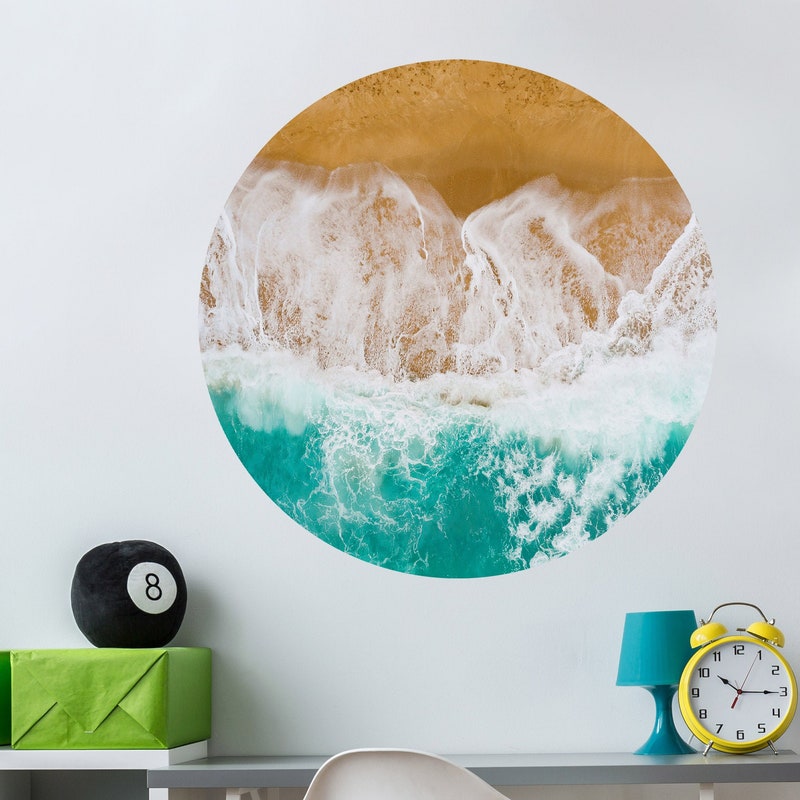 Turquoise Wave and Sand Beach - Etsy