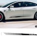 Tesla Model 3, Model Y Graphic Decal Sticker. Side Door Rocker Panel ...