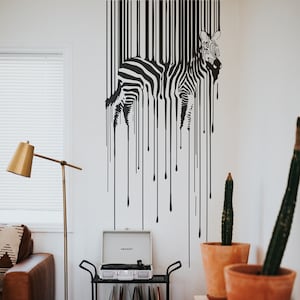 Zebra Wall Decal Sticker. Office Wall Decor. Bedroom Decor. Kid's Room ...