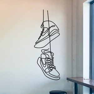 Office Wall Art. Hypebeast Sneaker Wall Decal Decor. Urban Theme Decor ...