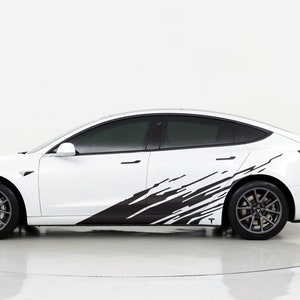 Tesla Model 3 Car Graphic Sticker. Side Door Panel Decal. Tesla Model Y ...