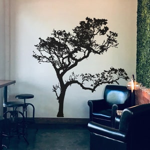 Big Oak Tree Wall Decal. Bedroom Wall Decor. Nursery Room Wall Decor ...