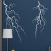Lightning Bolt Wall Decal Sticker (pair). Kid's Room Wall Decor. Movie ...