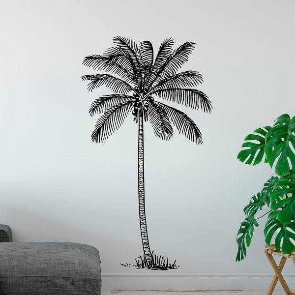Palm Tree Wall Decal - Etsy
