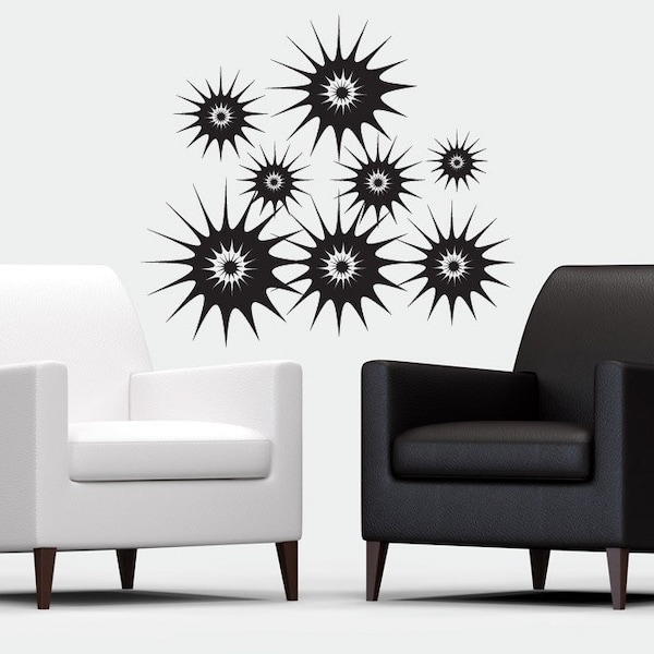 Starburst Stickers - Etsy