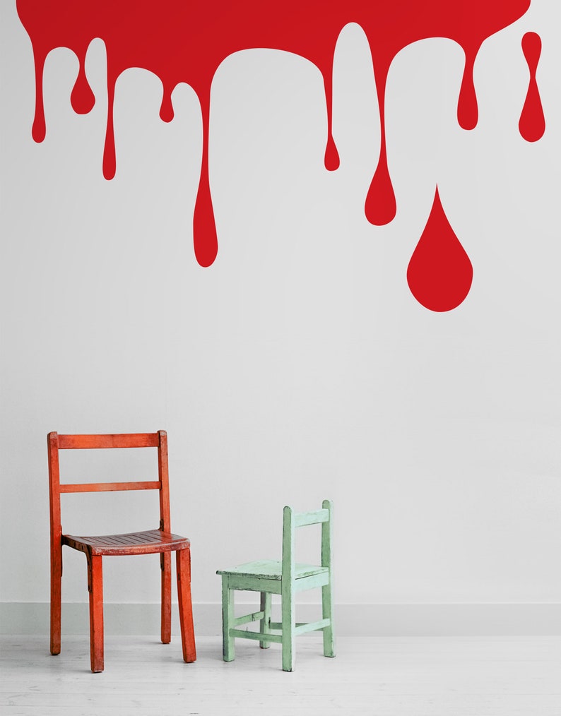 Paint Dripping Wall Decal. Perfect for Any Occasion Birthday - Etsy