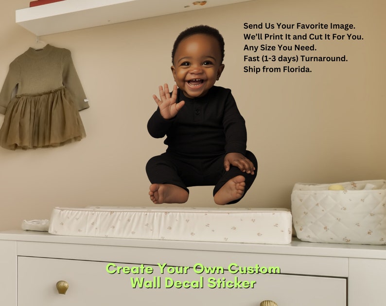 Custom Life Size Wall Decal - Personalized Photo, Die Cut Full Body ...
