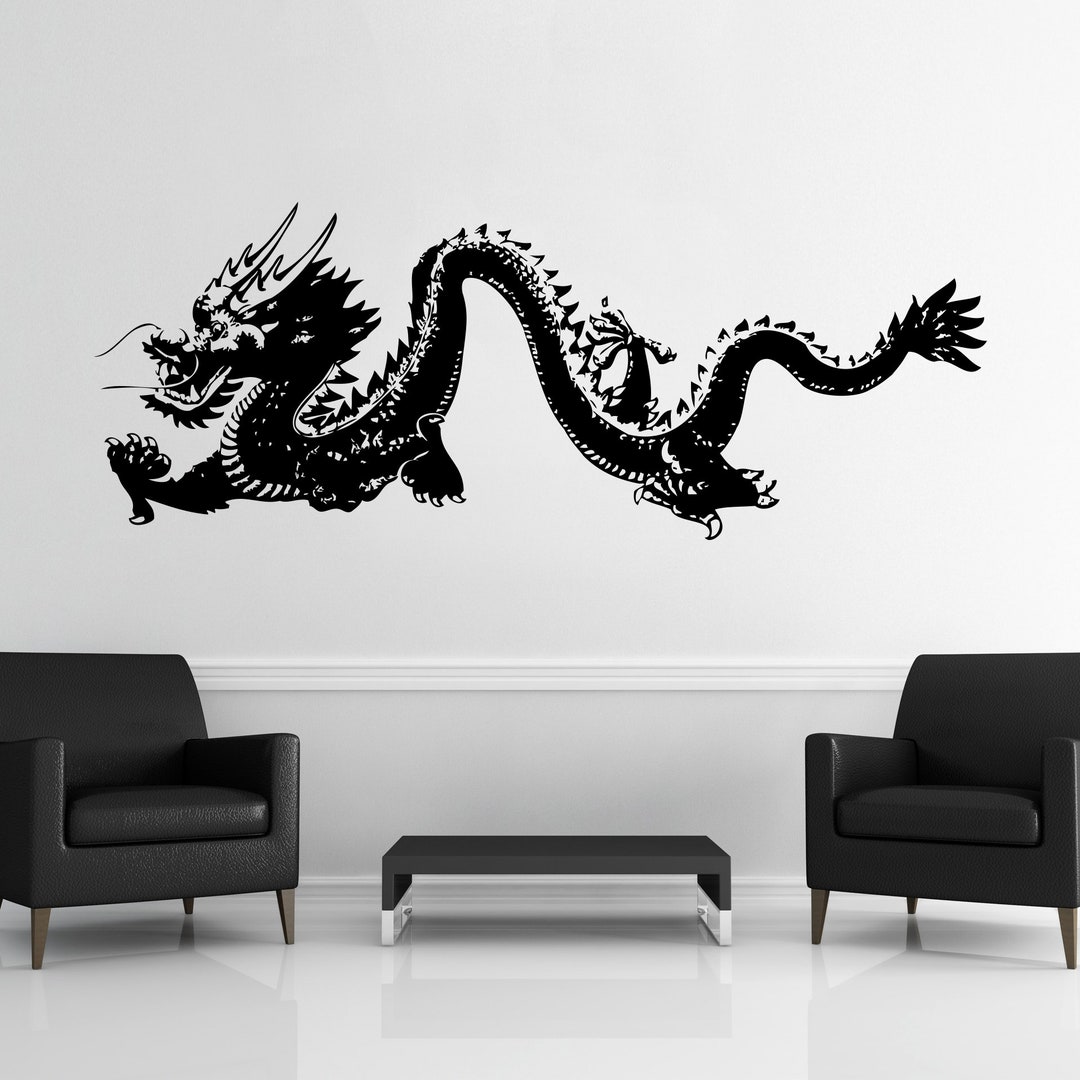 Chinese Dragon Wall Decal Sticker. Asian Home Decor. Kid's - Etsy