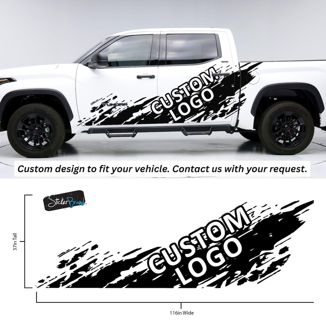 Custom Truck Decal Sticker. Personalized Sports Team Logo for Your ...