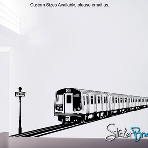 New York City Subway Wall Decal Sticker. NYC Train - Etsy