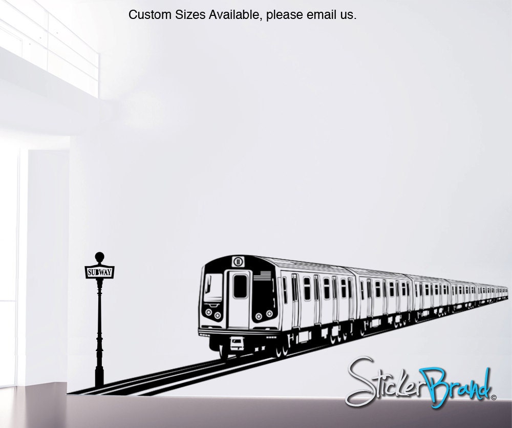 New York City Subway Wall Decal Sticker. NYC Train - Etsy