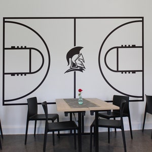 Custom Name Basketball Court Wall Decal Sticker. Personalized ...
