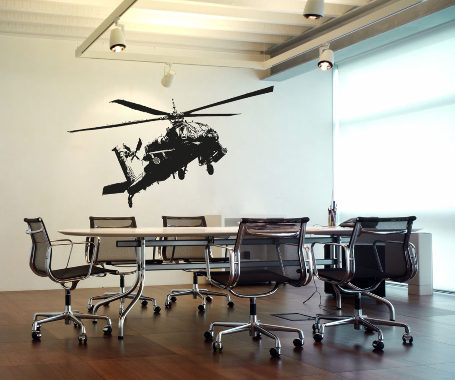 Military Apache Helicopter Vinyl Wall Decal Sticker. - Etsy