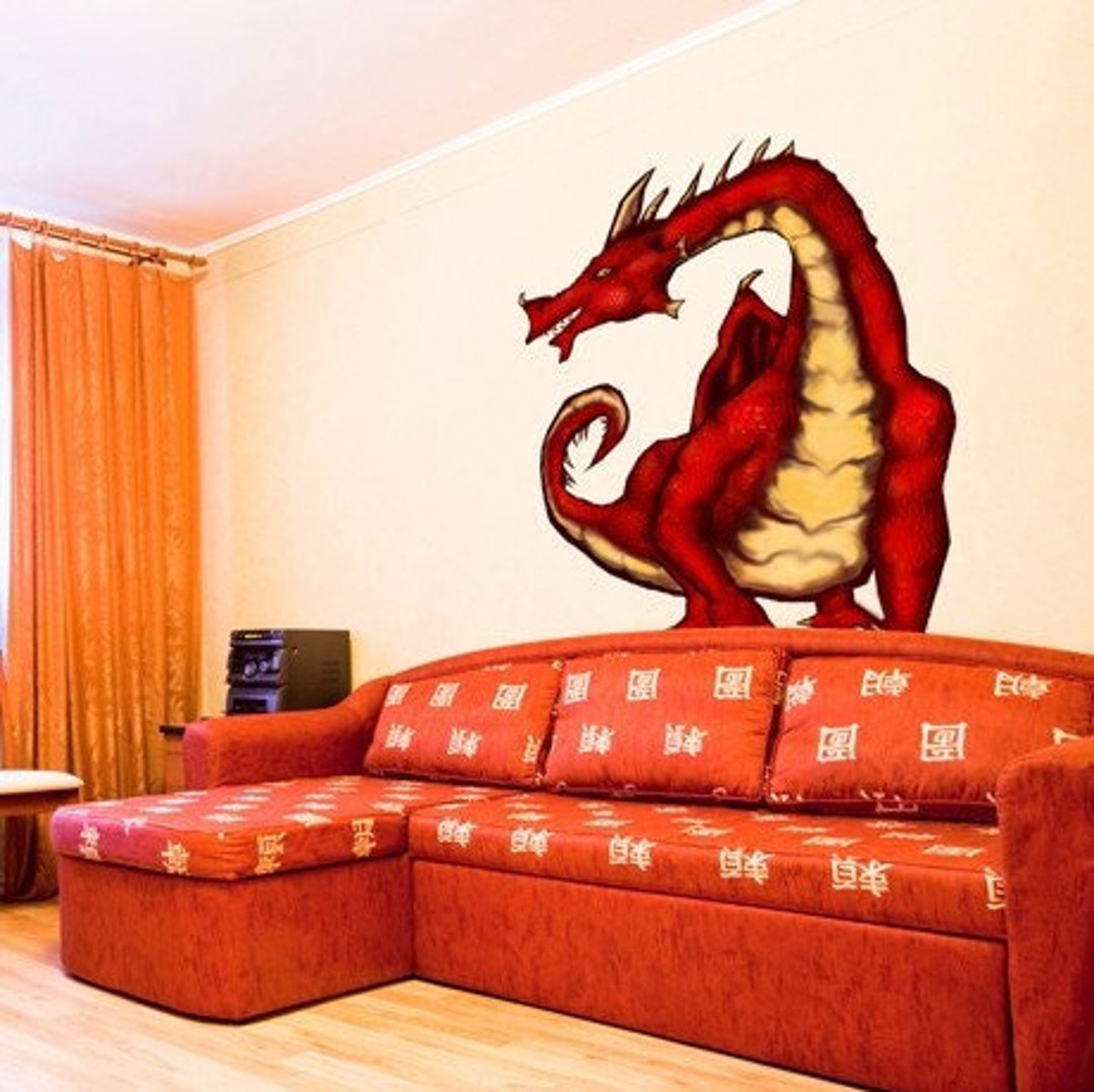 Wall Decal Vinyl Sticker Dragon JH106 - Etsy