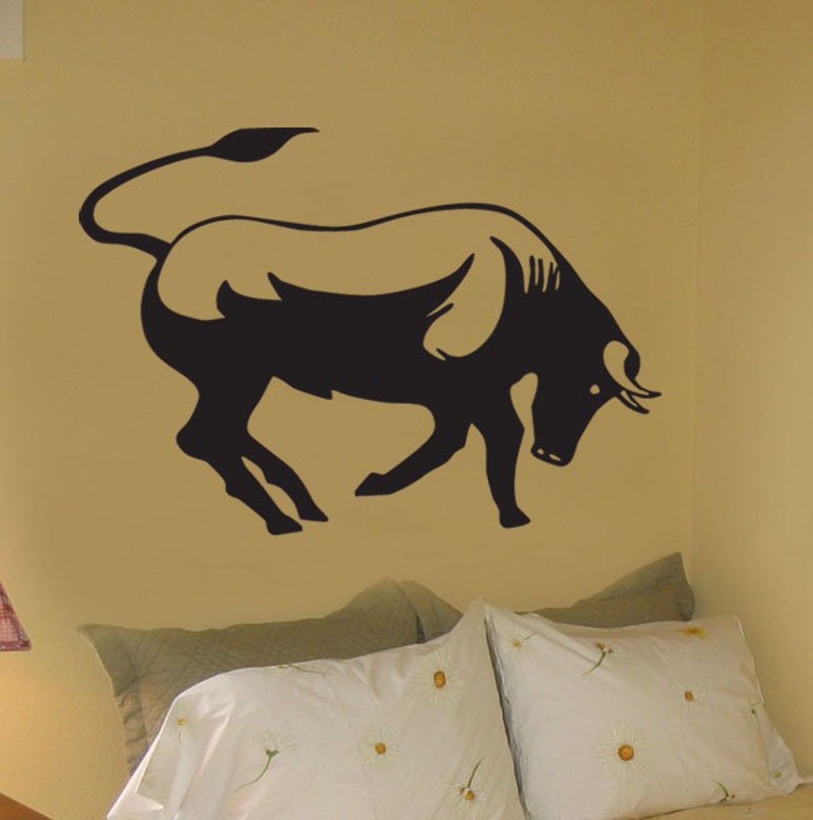Vinyl Wall Decal Sticker Bull Run Horns 177 - Etsy