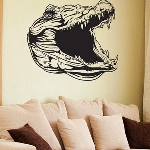 Vinyl Wall Decal Sticker Gator Head 1488m - Etsy
