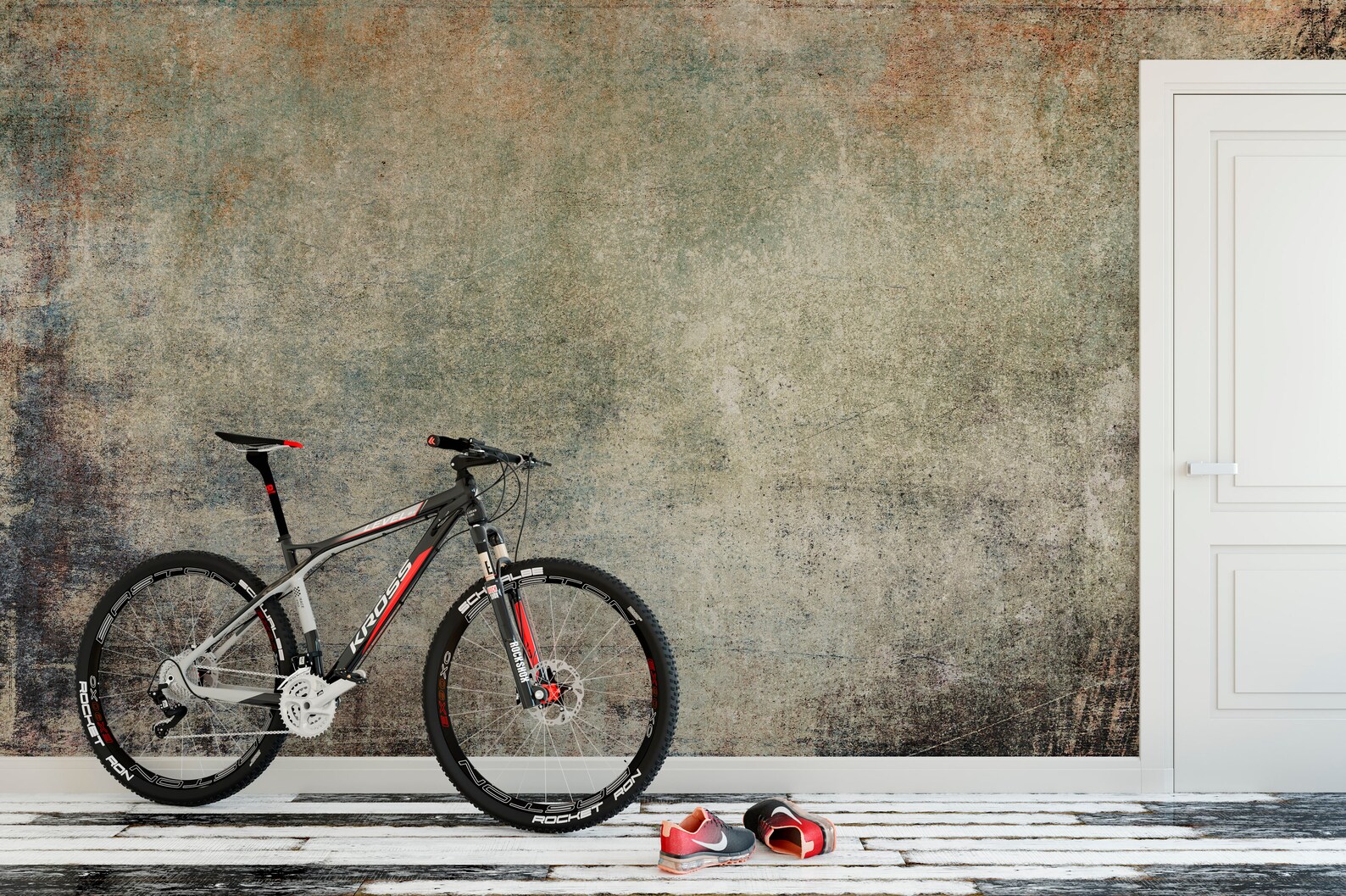 Rustic Concrete Wallpaper Wall Decor. Modern Minimalistic Self Adhesive ...