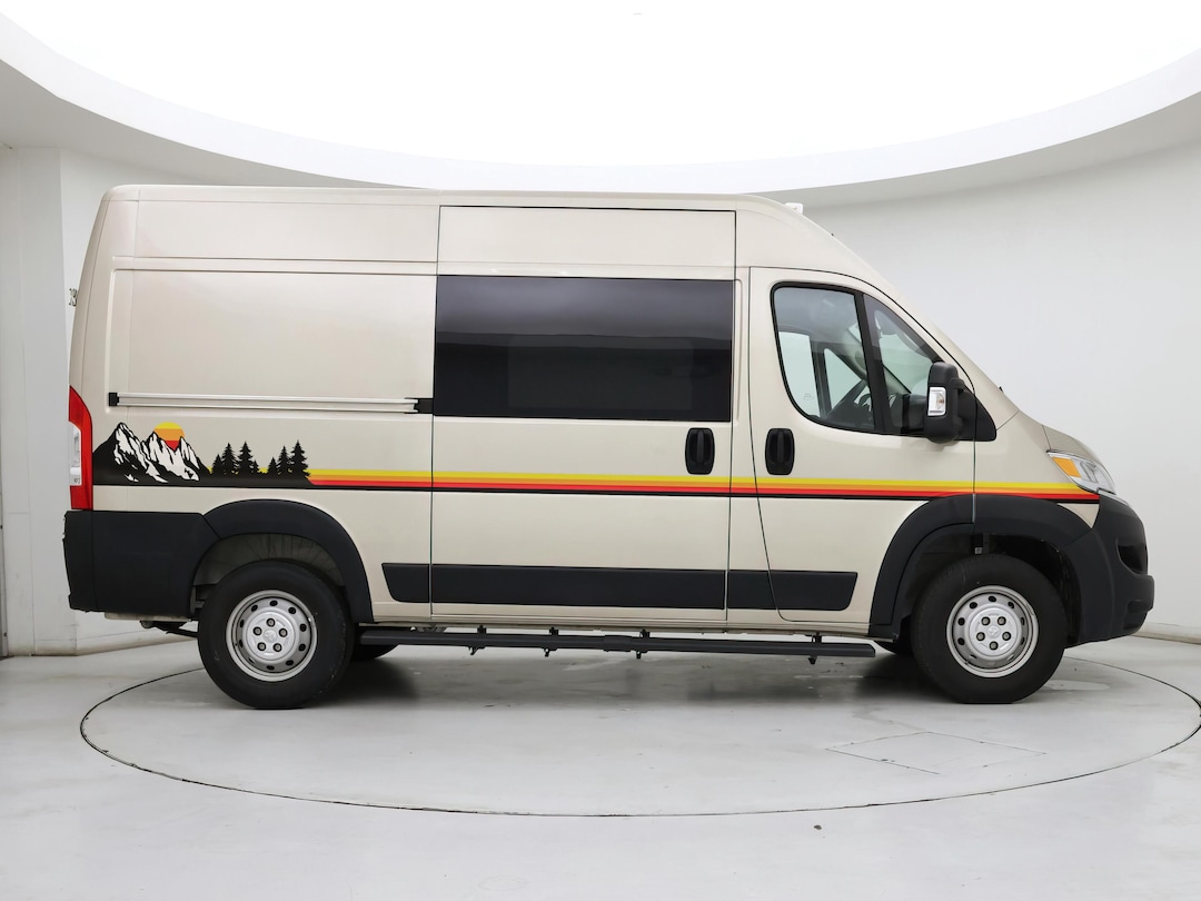 Overland Woodland Decal Sticker. Mountain Forest Sunset Yellow, Orange ...