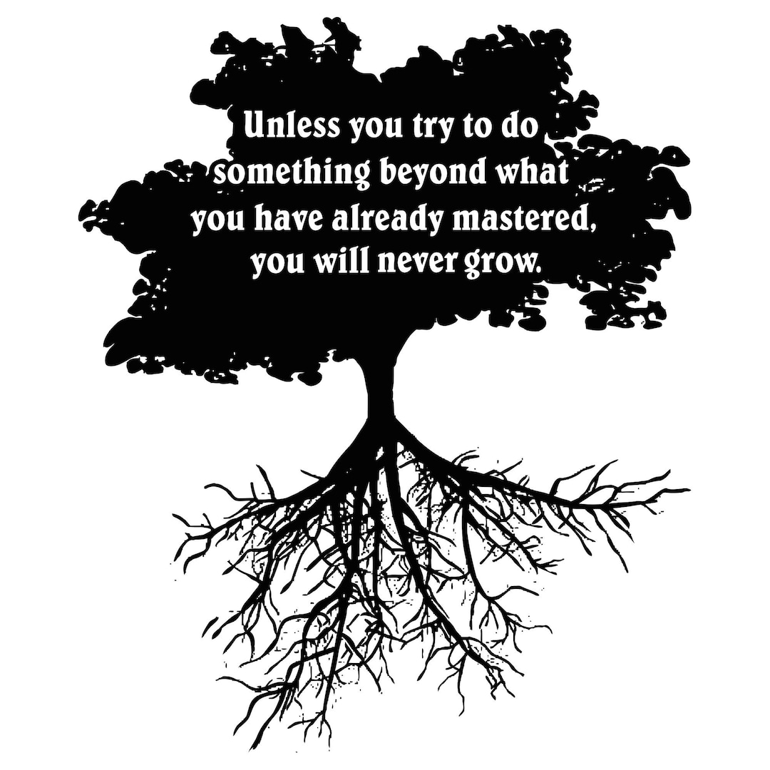 Motivational Quote Wall Decal. Tree Roots Inspirational Quote. Office ...