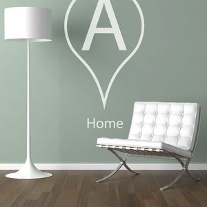 Vinyl Wall Decal Sticker Drop Pin Location for Home Item 884s-20x36 - Etsy
