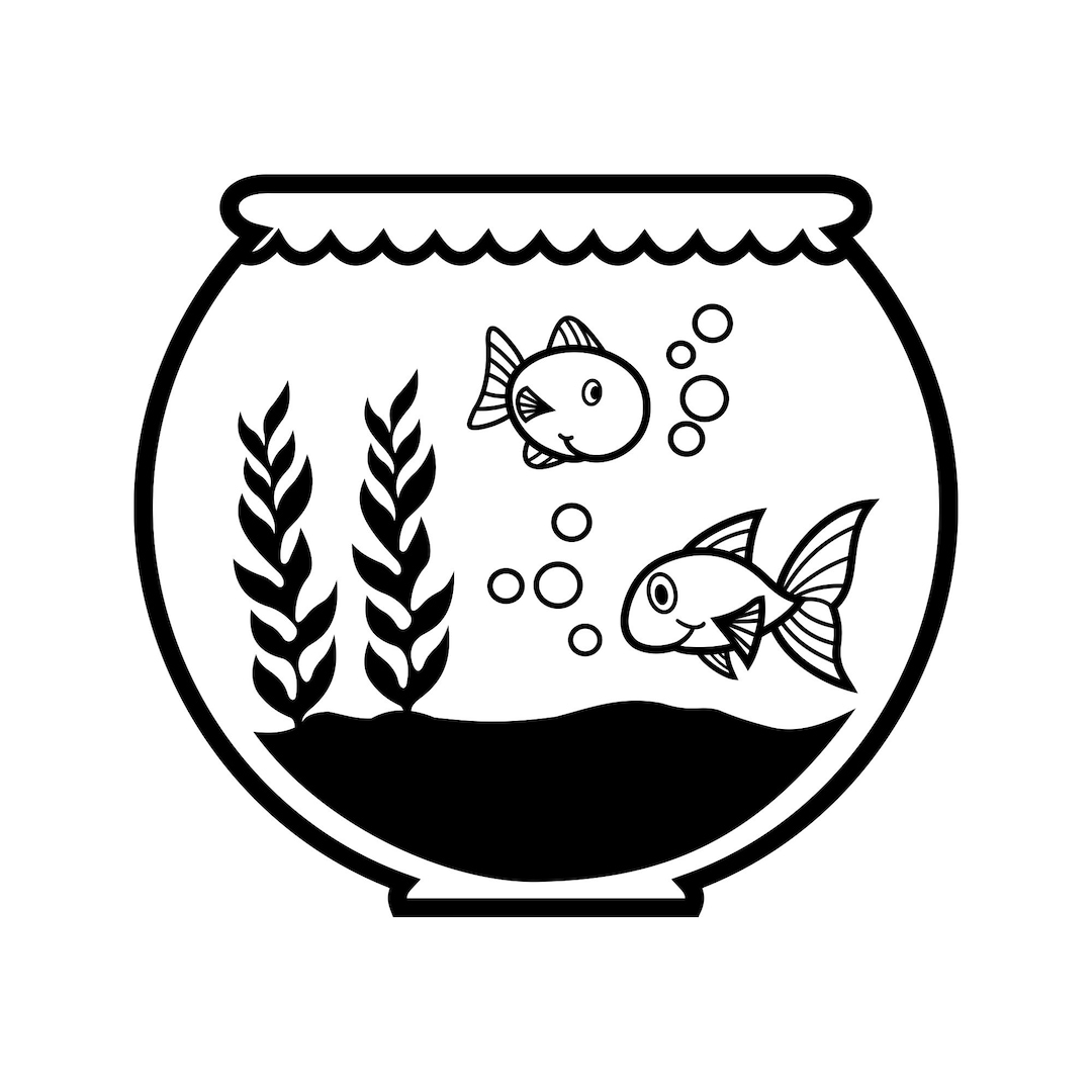 Fish Wall Decal Sticker. Funny Wall Decal Sticker for Kid's Room. Fish ...