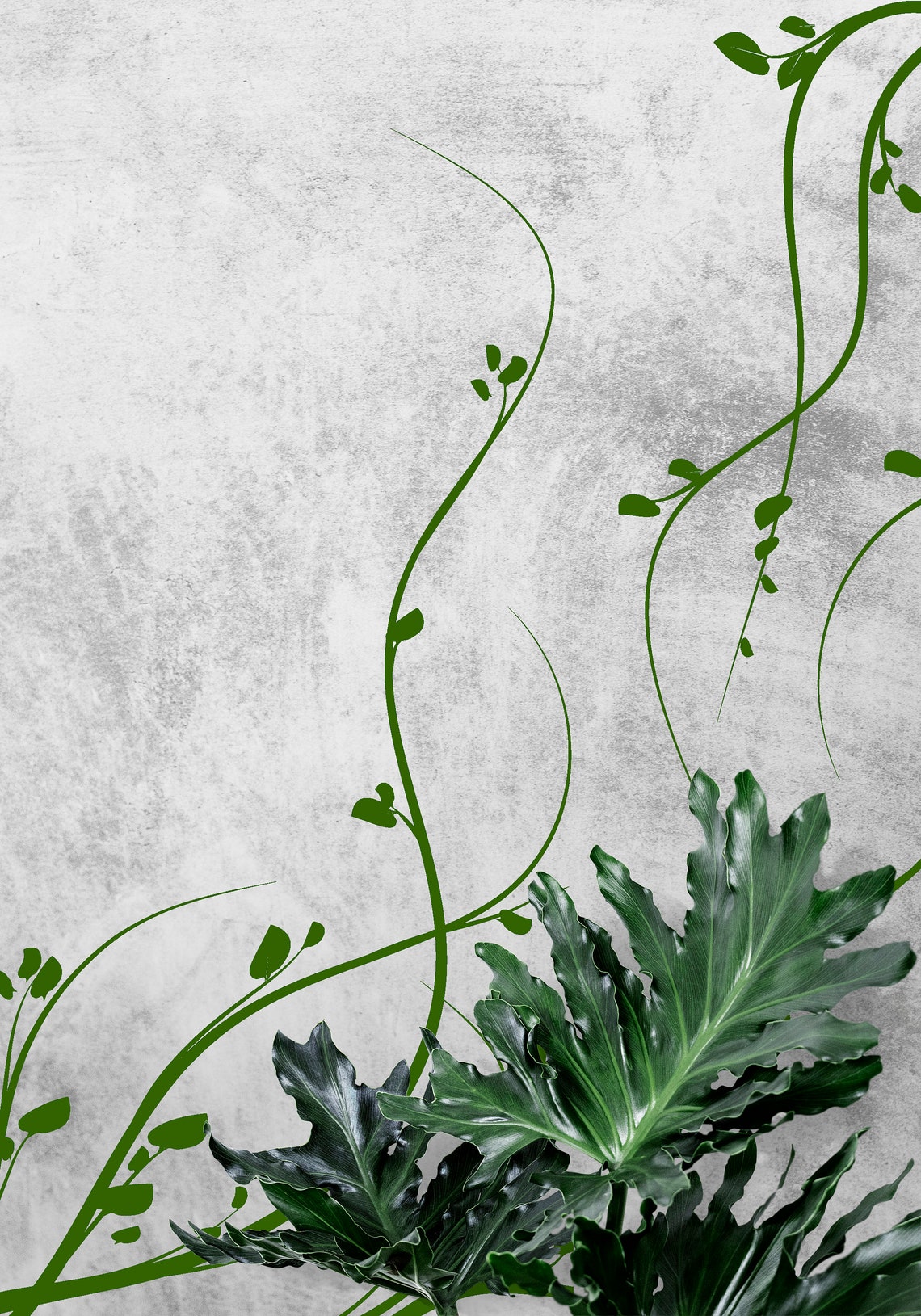 Vinyl Wall Decal Sticker Floral Growing Weeds. Bedroom - Etsy