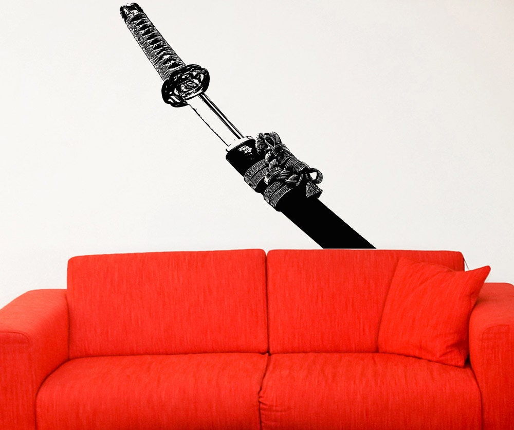 Vinyl Wall Decal Sticker Samurai Sword 5300s | Etsy