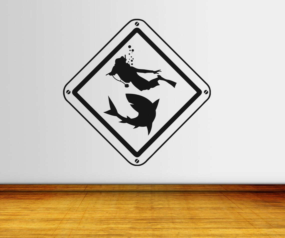 Vinyl Wall Decal Sticker Scuba Sign Osaa753m - Etsy