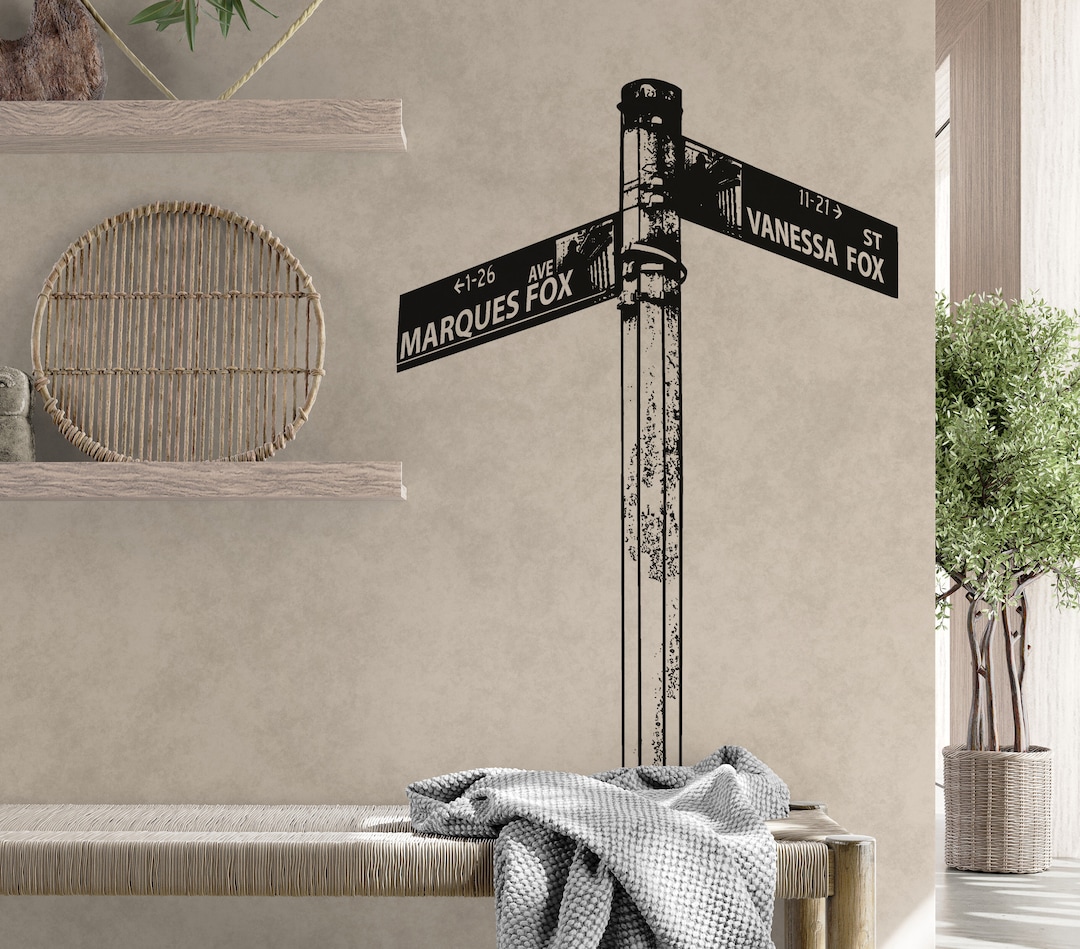 Custom Name Street Sign Wall Decal Available. Funny Gift for Home Decor ...