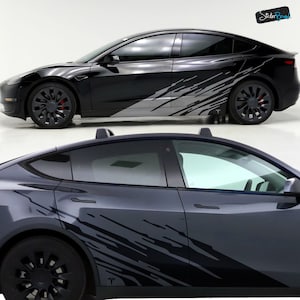 Tesla Model 3 Car Graphic Sticker. Side Door Panel Decal. Tesla Model Y ...