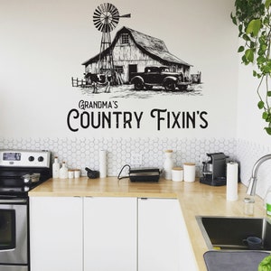 Personalized Family Wall Art Wall Decal. House Warming Gift. Farm House ...