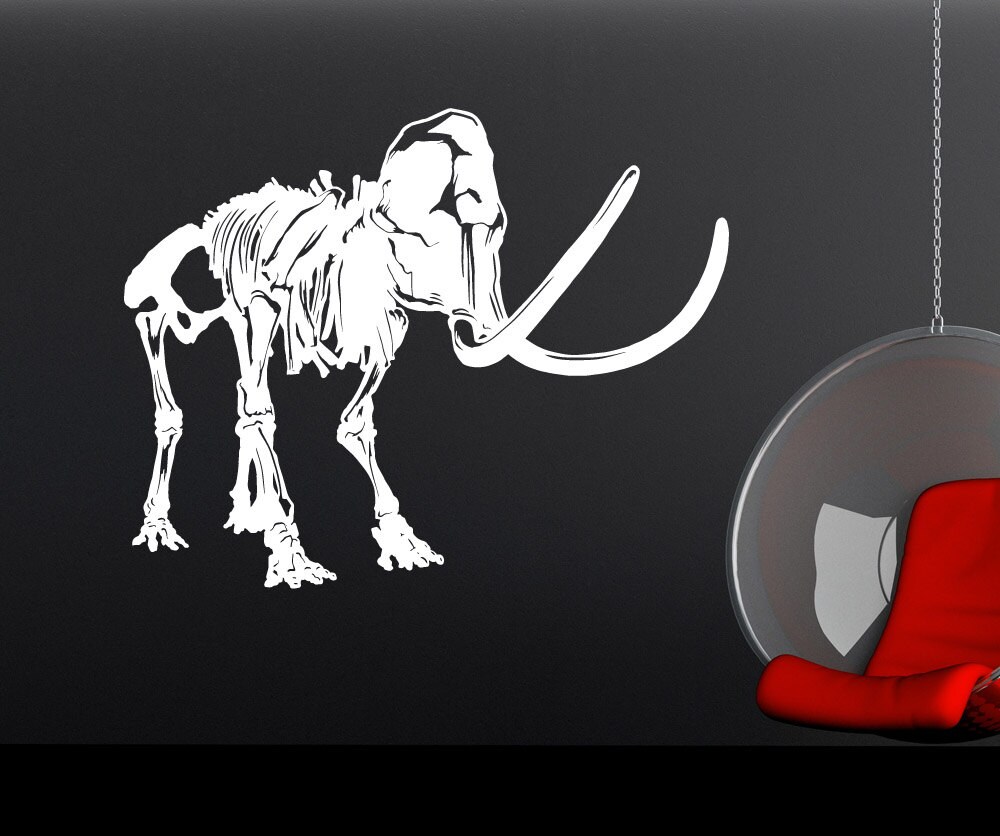 Mammoth Wall Decal Sticker. Fossil Theme Decor. Kid's Room Wall Decal ...