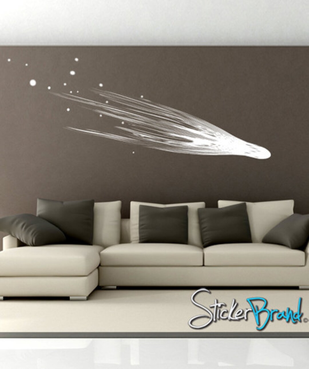 Space Comet Wall Decal. Meteoroid Wall Decal Sticker. Shooting - Etsy