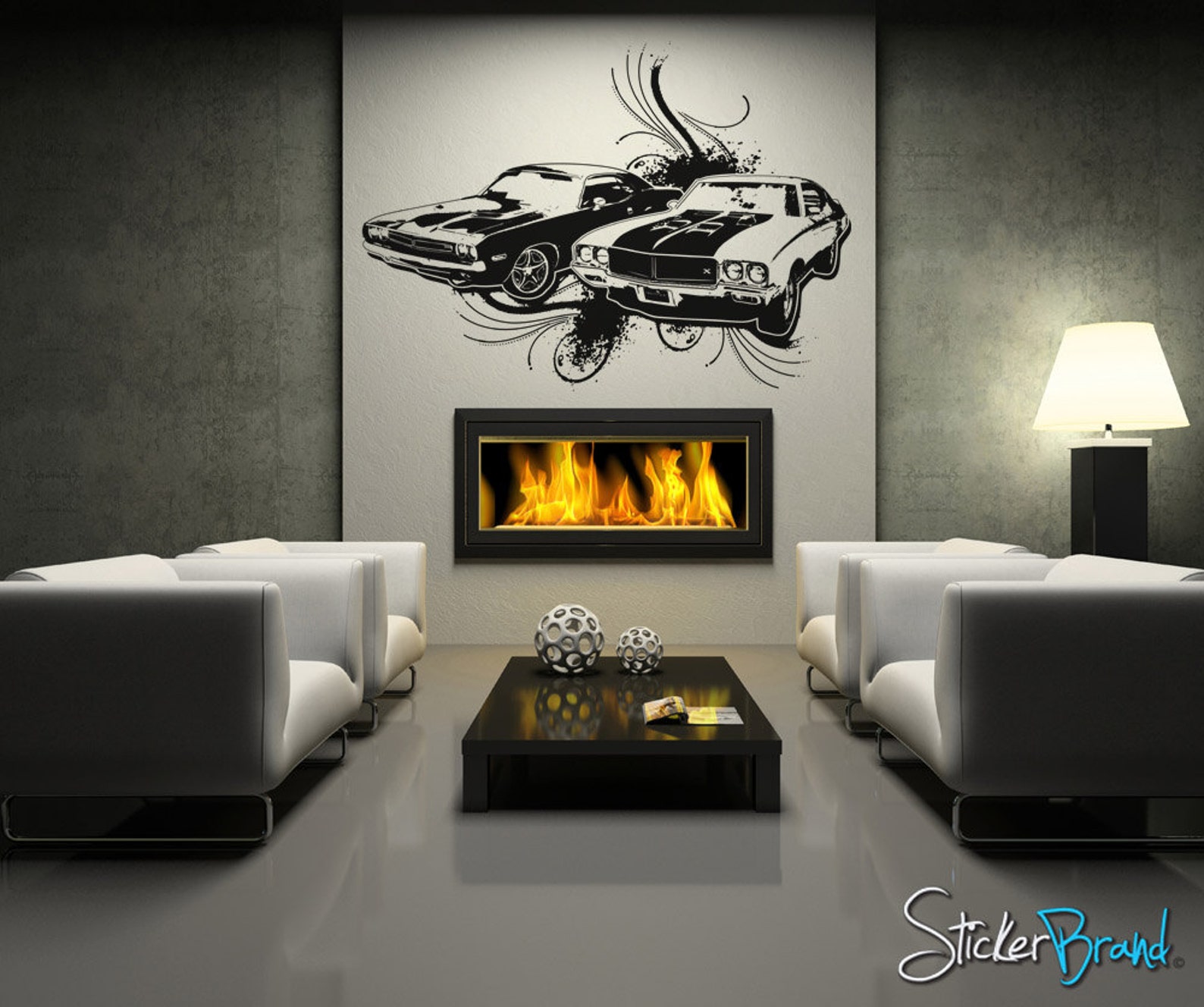 American Muscle Car Wall Decal Sticker Man Cave Wall Decor - Etsy
