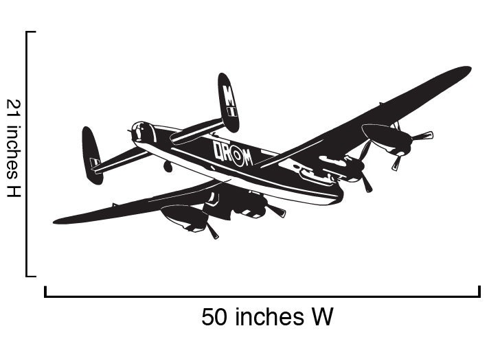 Vinyl Wall Decal Sticker World War II Bomber Airplane - Etsy
