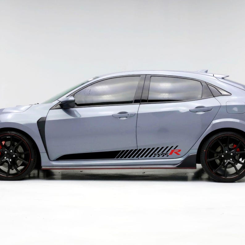 Car Decal for Honda Civic Type R. Sports Racing Graphic Decal Sticker ...