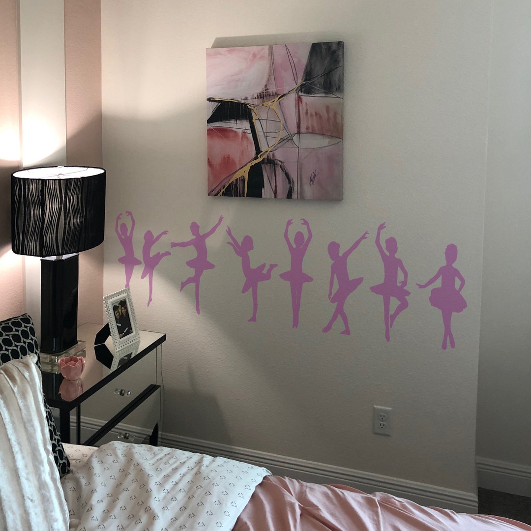 Ballet Dance Studio Wall Art. Ballerina Dancers Wall Decal Sticker ...