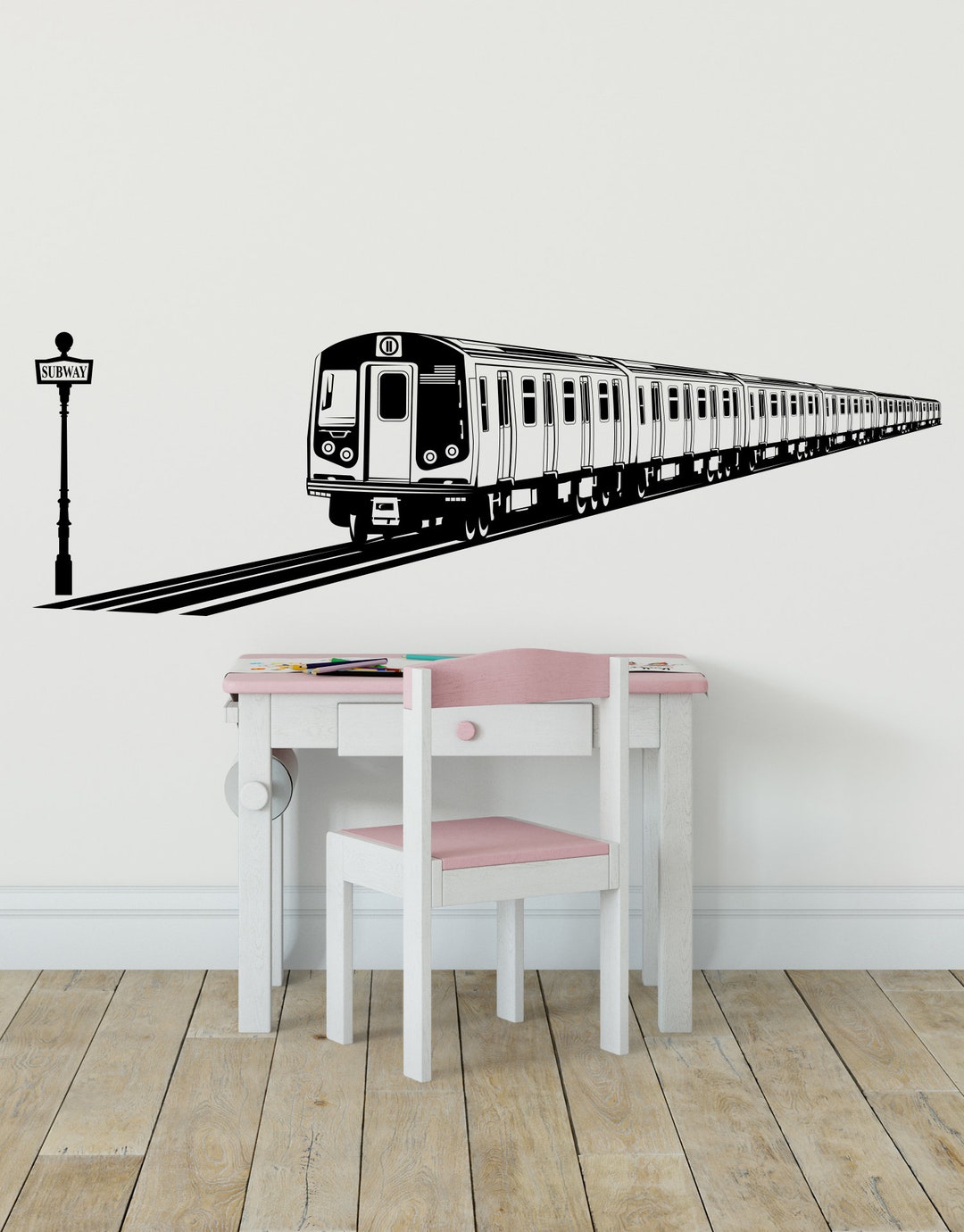 New York City Subway Wall Decal Sticker. NYC Train - Etsy